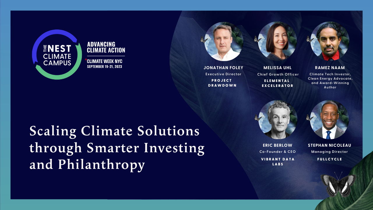 Main Stage 2023 | Scaling Climate Solutions through Smarter Investing ...